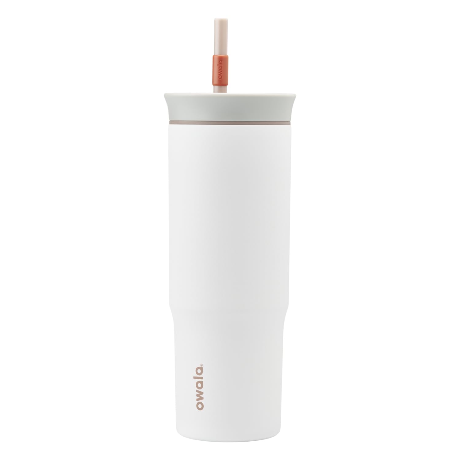 Owala 24oz Insulated Stainless Steel Tumbler and Water Bottle Bundle with Straw and Spill Resistant Lids, Grey/White and Dreamy Field