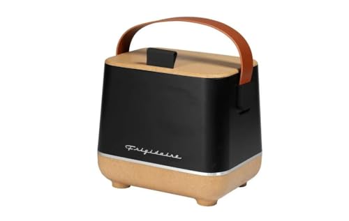 Frigidaire Portable Top Opening Lid Insulated 6-Can or 4-Liter Mini Personal Fridge Cooler, Black color, 110v Wall outlet & 12V car adapter - EFMIS310-Black (Renewed)