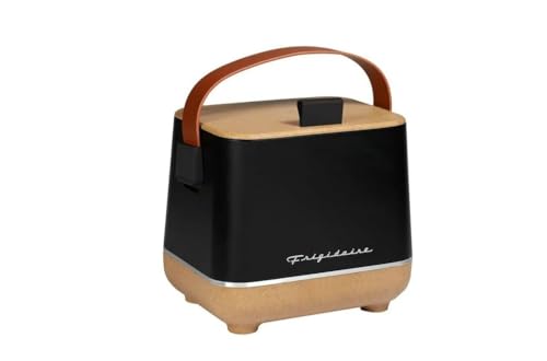 Frigidaire Portable Top Opening Lid Insulated 6-Can or 4-Liter Mini Personal Fridge Cooler, Black color, 110v Wall outlet & 12V car adapter - EFMIS310-Black (Renewed)