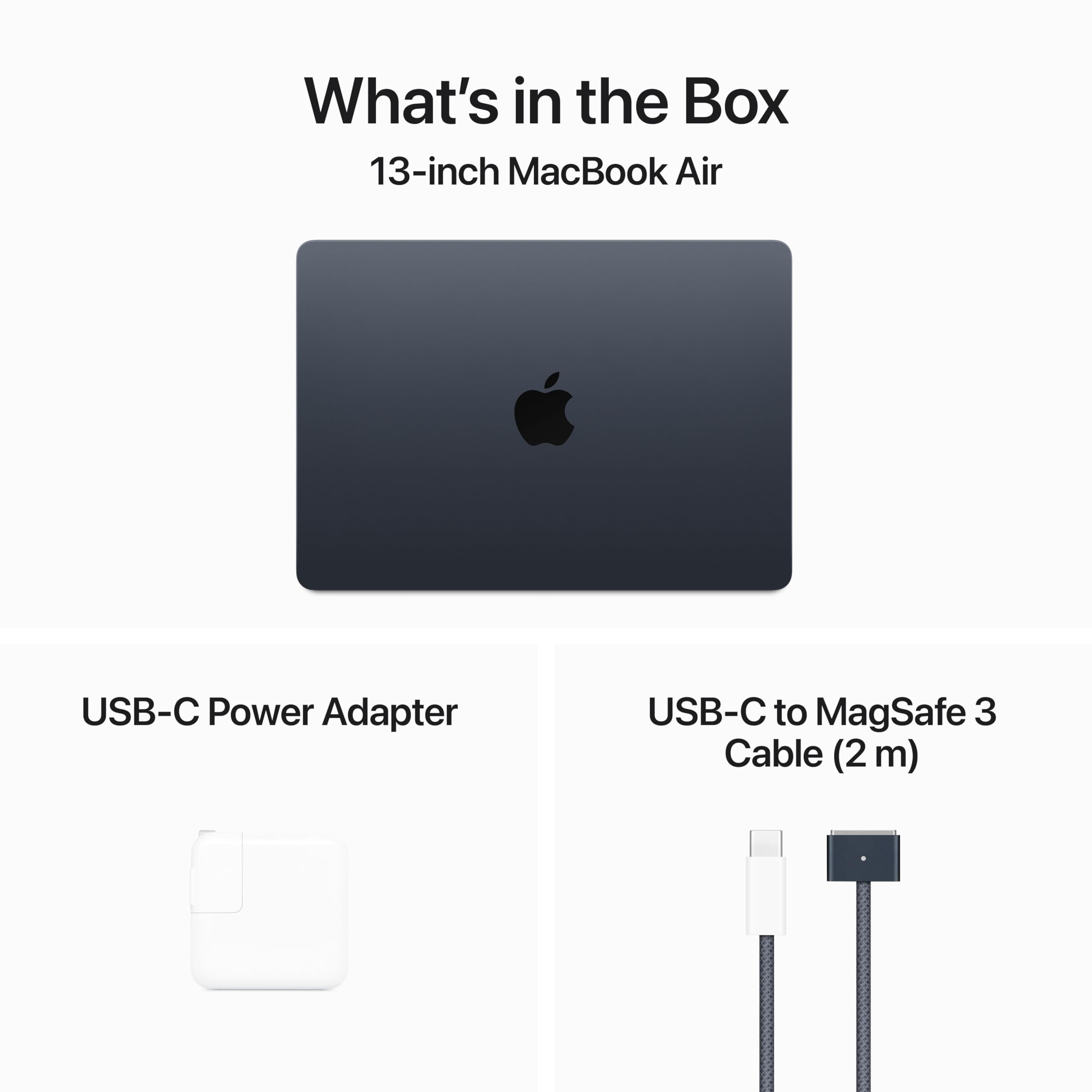 2024 Apple MacBook Air with Apple M3 Chip (13-inch, 8GB RAM, 256GB SSD Storage) (QWERTY English) Midnight (Renewed)