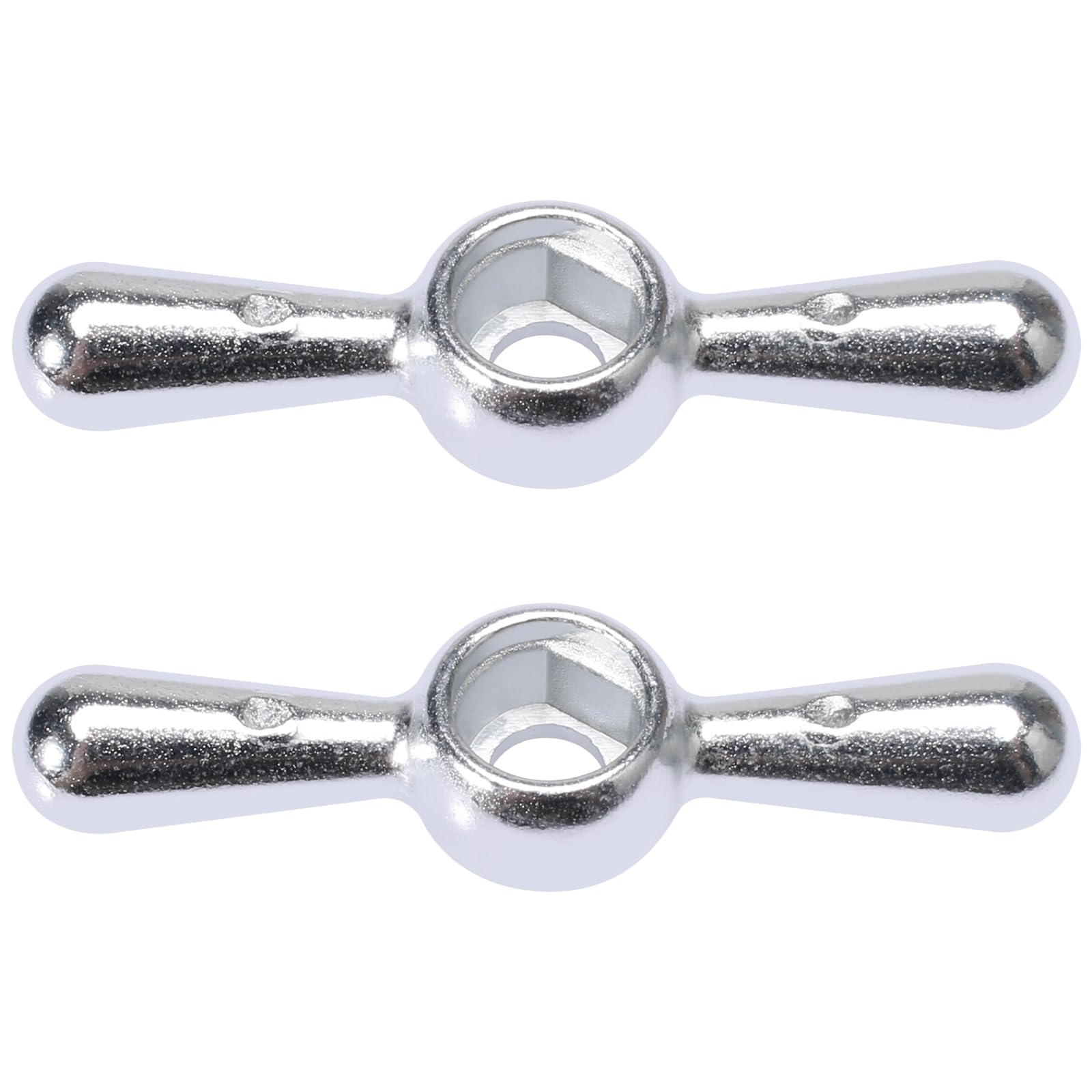 VIDABTE PP20617 Replacement Tee Handle with Square Broach in Chrome,Outdoor Faucet Handle Tee Handle,Metal Outside Faucet Hose Bibb Tee Handle,Square Broach (2 pcs)