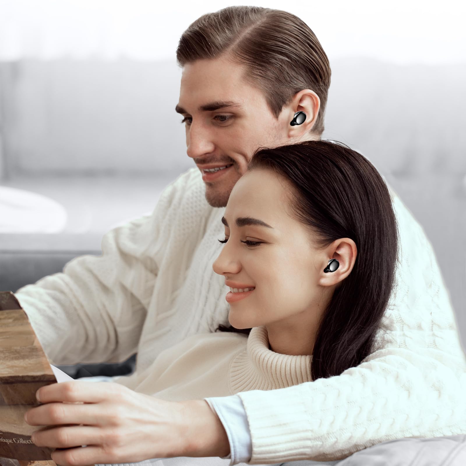 kurdene Wireless Earbuds Bluetooth 5.3 in Ear Buds Light Weight Headphones,Deep Bass Sound,Built in Mics Headset,Clear Calls Earphones for Sports Workout