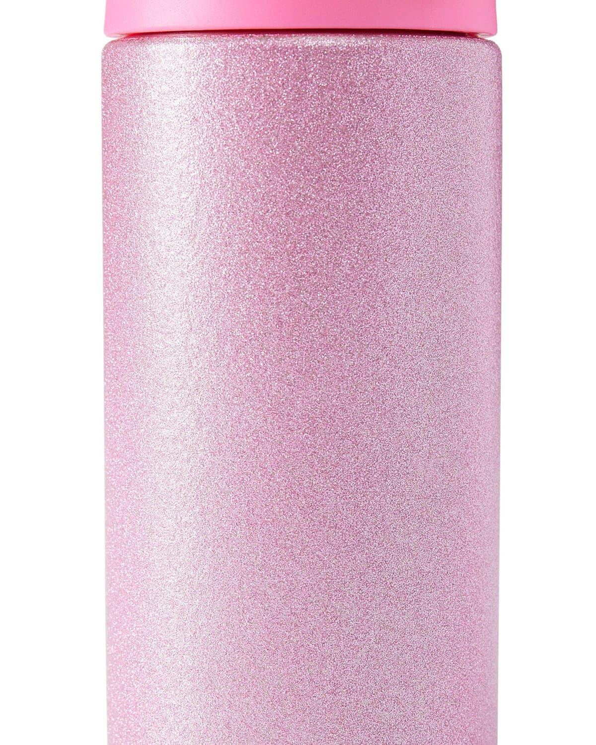 Packed Party 12 oz Stainless Steel Insulated Tumbler With Handle, Straw, Lid (Pink Glitter)