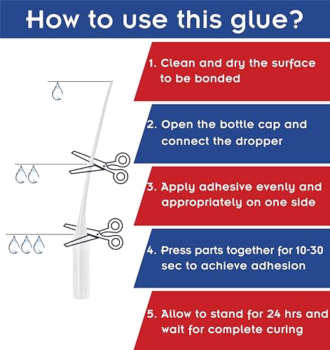 LOOCTOT 30g Plastic Glue,Adhesive for Legos&Miniatures,3D Printing,Toy Car,ABS,PVC;Super Instant Glue Bonding Between Plastics, Waterproof Clear