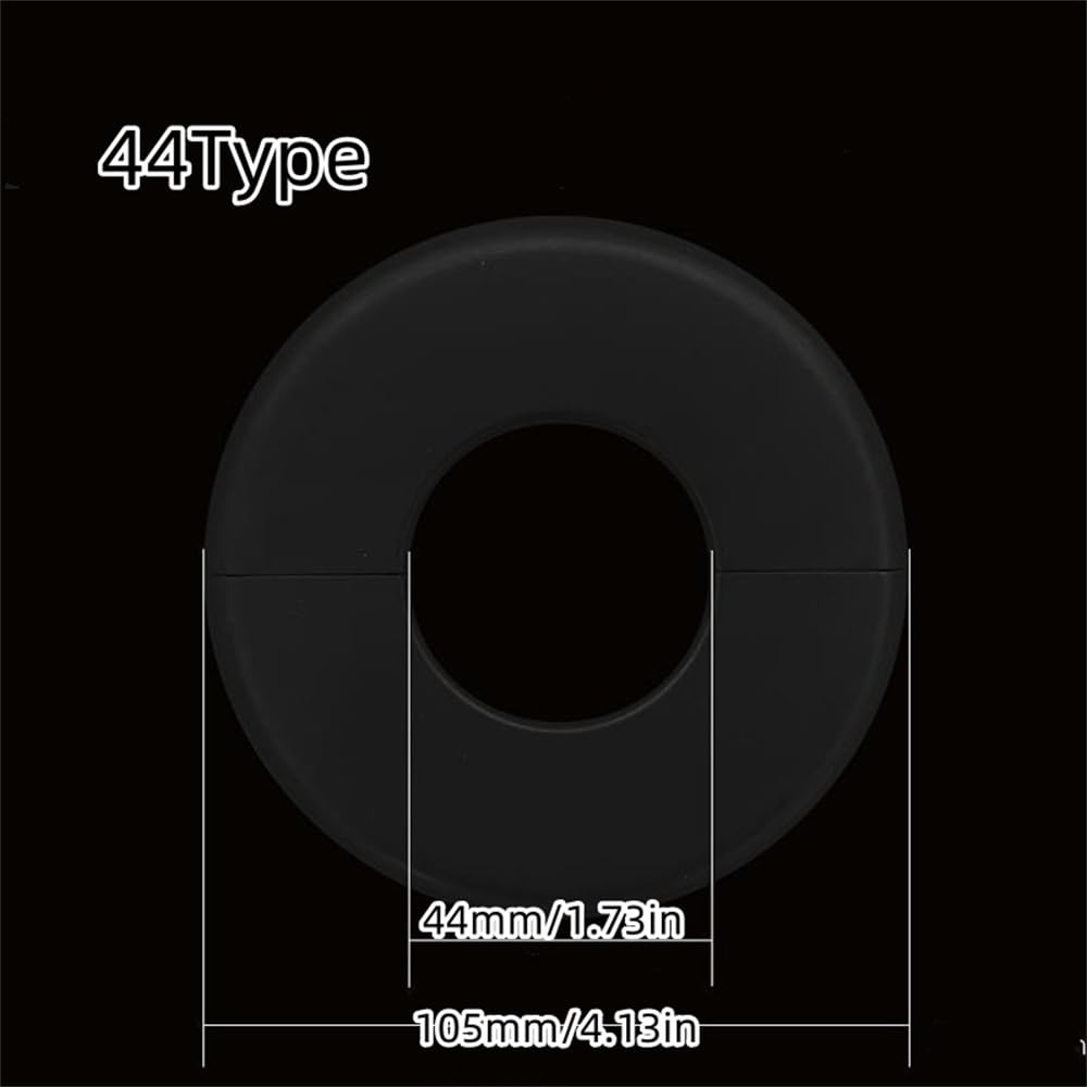 ABS Wall Split Flange Self-Adhesive Tape Round Escutcheon Plate Cover for Water Pipe, Faucet Decoration Accessories (44)