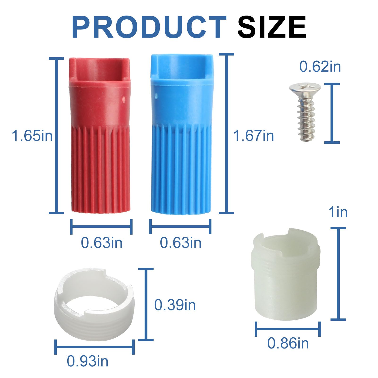 LEDBarz 2025 Upgrade 97479 Stem Extension Kit for Moen Monticello Series Widespread Bathroom Sink Faucet replacement parts for Moen 1222 1224