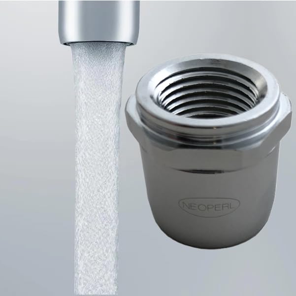 Neoperl Pressure compensating Softflo aerator with adapter 2.2 GPM Chicago PCA E3-3JKABCP Female 3/8"" Adapter, Green