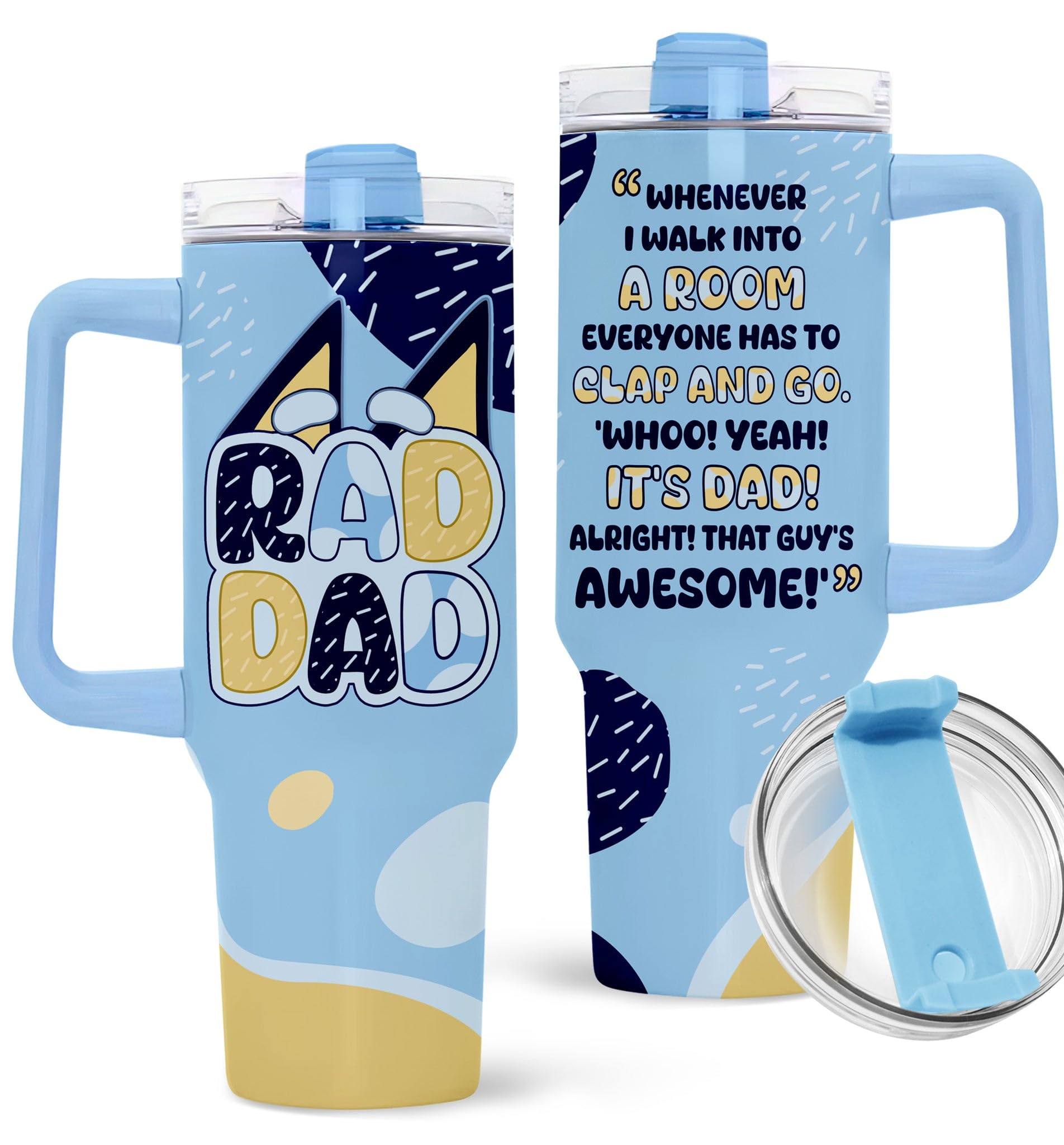 MARSANA Dad Tumbler - 40Oz Father Coffee Cup - Gifts for Dad, Husband - Father's Day Gift