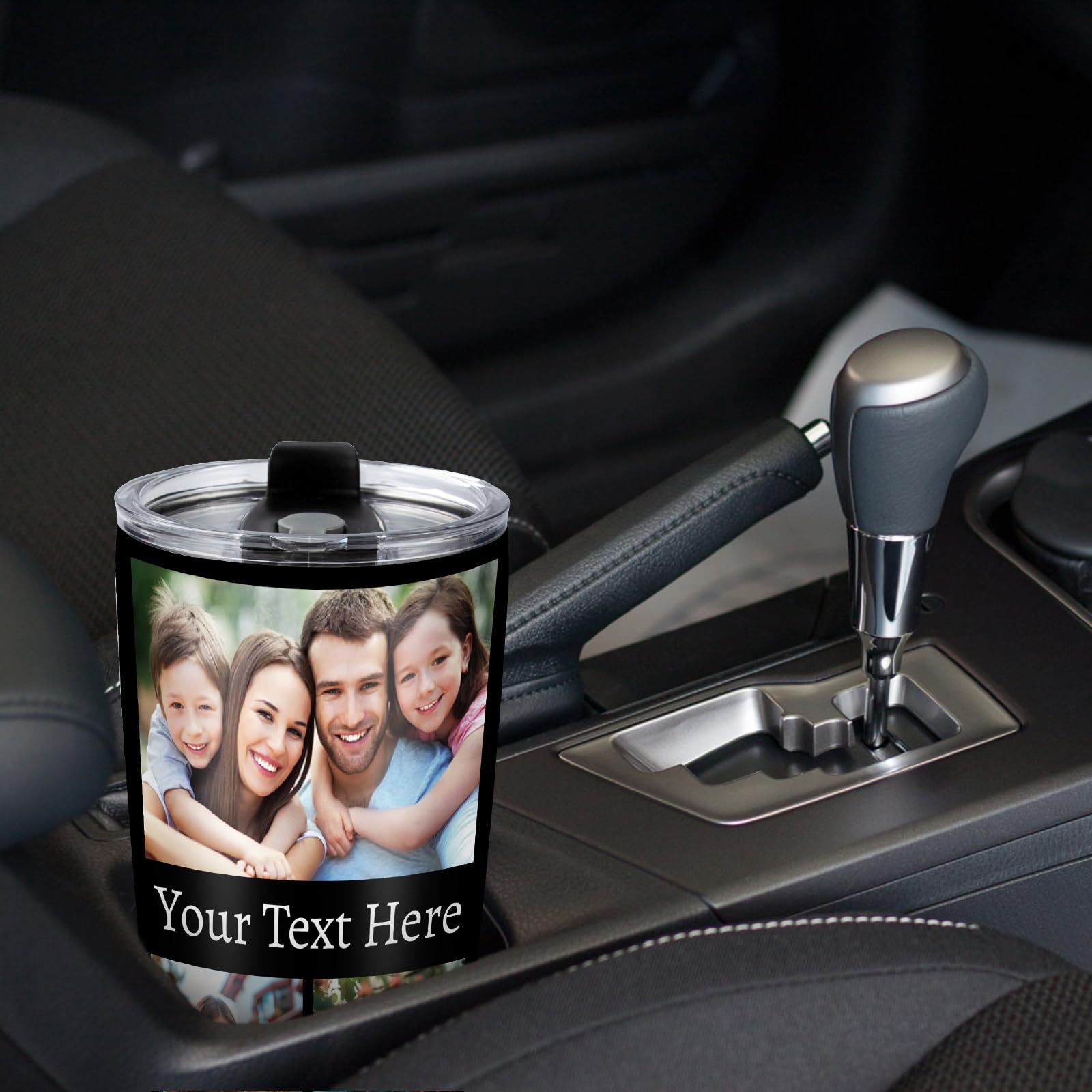 Personalized Coffee Tumbler With Pictures and Texts, Custom 20oz Insulated Travel Cups with Lids, 20oz Custom Stainless Steel Mugs, Gift for Wedding, Anniversary, Birthday…