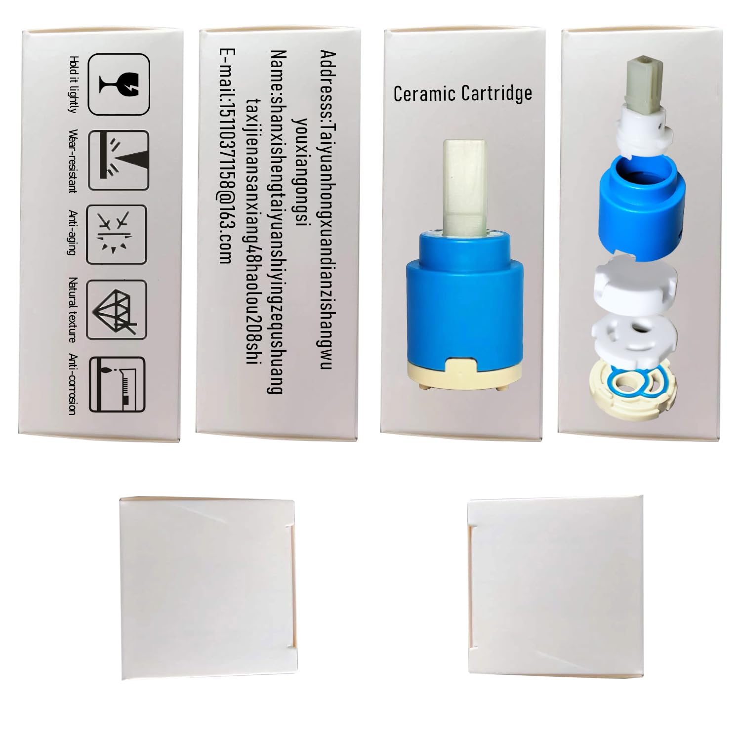 25mm ceramic faucet cartridge, Aimcertrigde 25mm Faucet Cartridge Ceramic Disc Cartridge Replacement for Single Handle Kitchen Basin and Shower Faucets