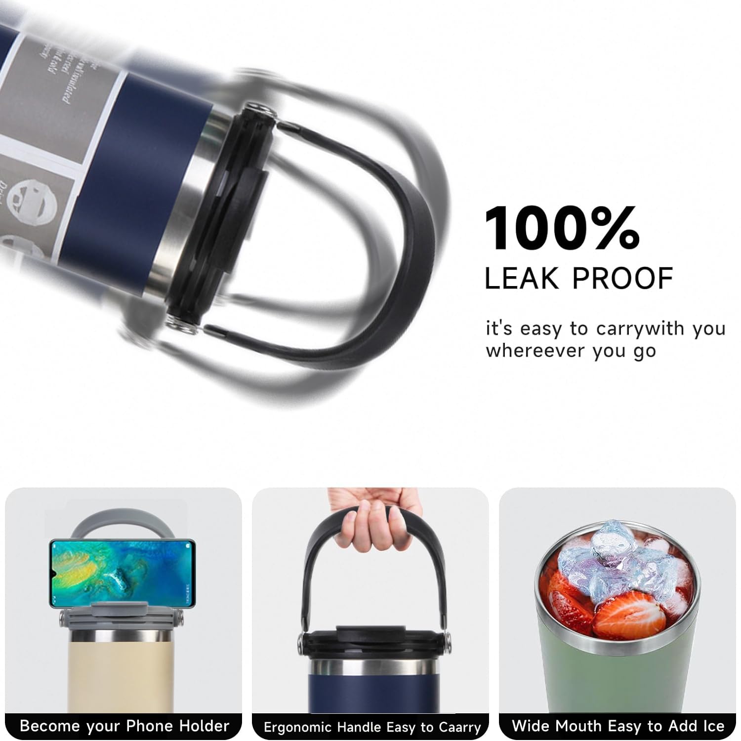 Facdiary 30oz Tumbler With Straw Lid Vacuum Sealed Insulated Cup Reusable Stainless Steel Water Bottle Trave for Water, Iced Tea or Coffee (Off-white)
