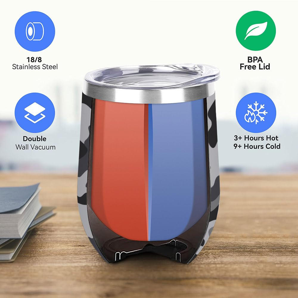 silichee 12 Oz Stainless Steel Stanley Cup with Lid Camouflage Pattern Background Classic Clothing Style Camo Repeat Print Insulated Tumblers Vacuum Coffee Mugs for Hot and Cold Drinks,Wine,Coffee