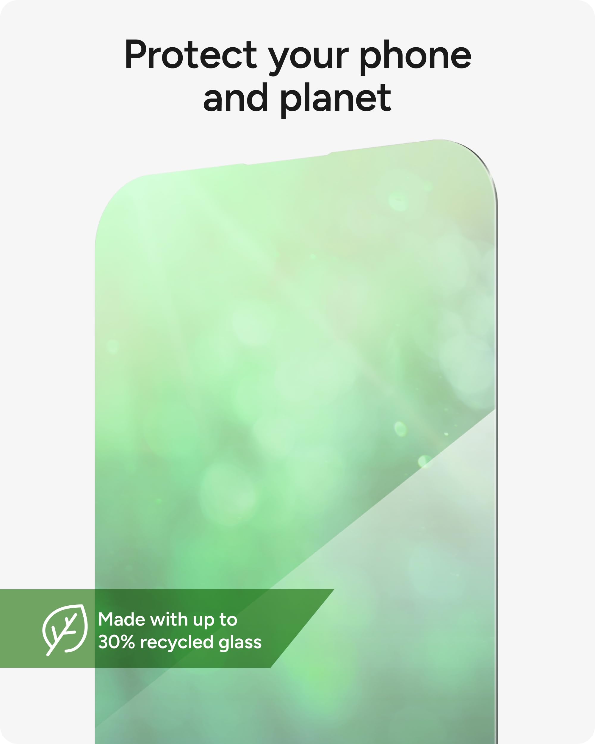 ZAGG Glass+ Screen Protector for iPhone 16 Pro β 3X Stronger Tempered Glass with Reinforced Edges, Scratch & Smudge Resistant, InvisibleShield, Easy Installation