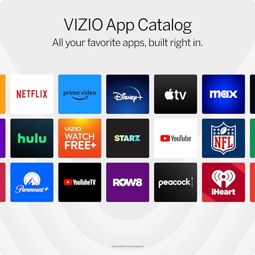 VIZIO 50" 4K Resolution HDR Smart TV, Dolby Vision HDR/HDR10+, WiFi 6 - (Renewed)