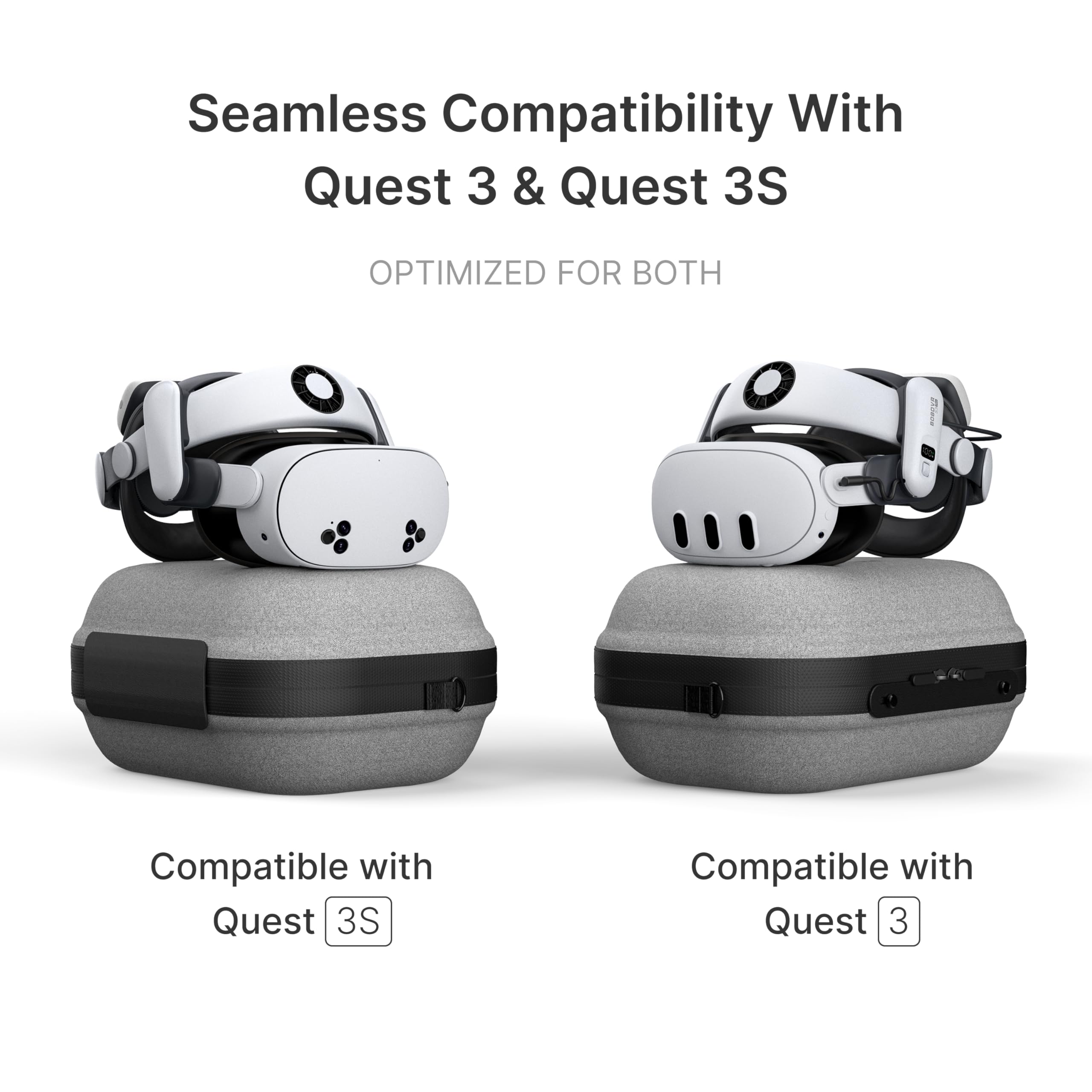 BOBOVR C3 Carrying Case,Three Versatile Modes, Desktop Stand for Tidy Workspace, Compatible with Quest 3/3S