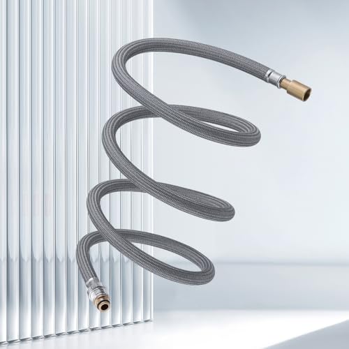 Kitchen Faucet Replacement Hose Fit for Delta RP50390 RP62057 RP74608 DST Faucets Parts, 59in Pull Down Faucet Spray Hose Replace (RP50390 faucet hose)