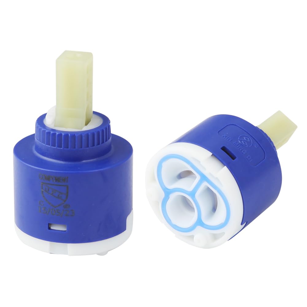 POP SANITARYWARE 40mm Ceramic Faucet Cartridge Replacement for Shower Faucet, Only Applicable to POP SANITARYWARE Shower Faucet
