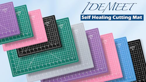 Density-upgraded 24" x 36" Large Self Healing Sewing Mat, Idemeet Rotary Cutting Mat 5 Play Cut Board for Crafts Hobby Project, Scale Size 24" x 36", A1, Green