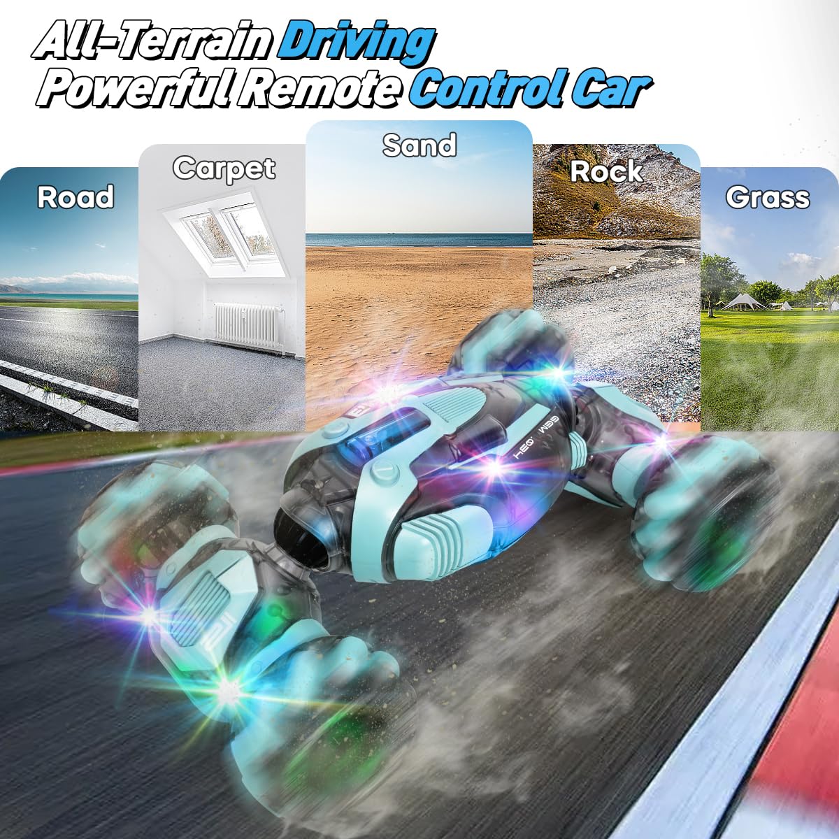 ZMMB Gesture Sensing RC Stunt Car - Best Gifts for Boys 6-12 Year Old 360° Rotating 4WD Remote Control Transform Hand Controlled Car Birthday Presents for Kids Age 7 8 9 10 11 yr