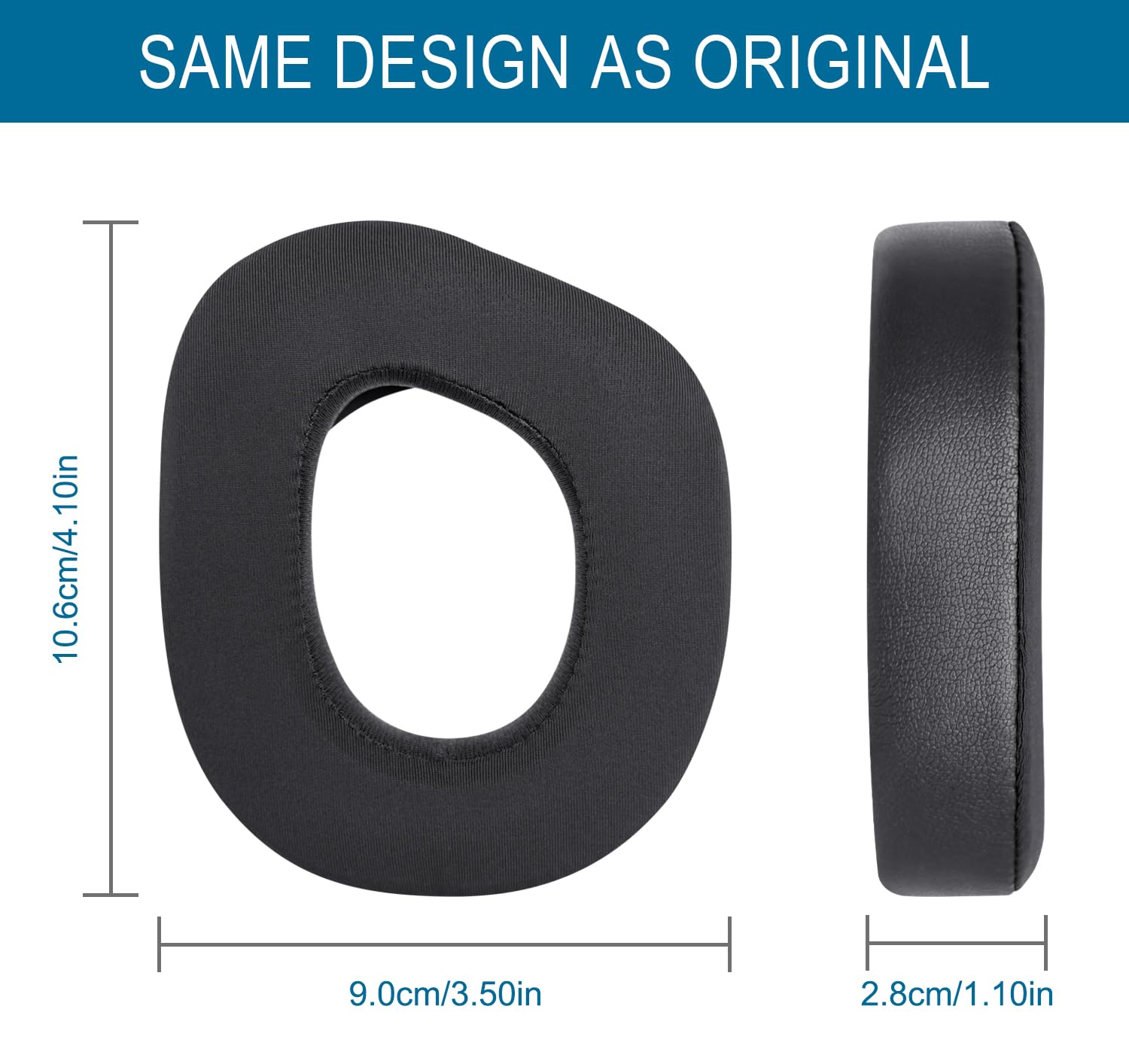 Cooling Gel Ear Pads for Turtle Beach Stealth 700 Gen 2 / Stealth 700 Gen 2 MAX Wireless Gaming Headset, GVOEARS Replacement Cushions with Ice Silk Fabric, Thickness & Sound Isolation - Black