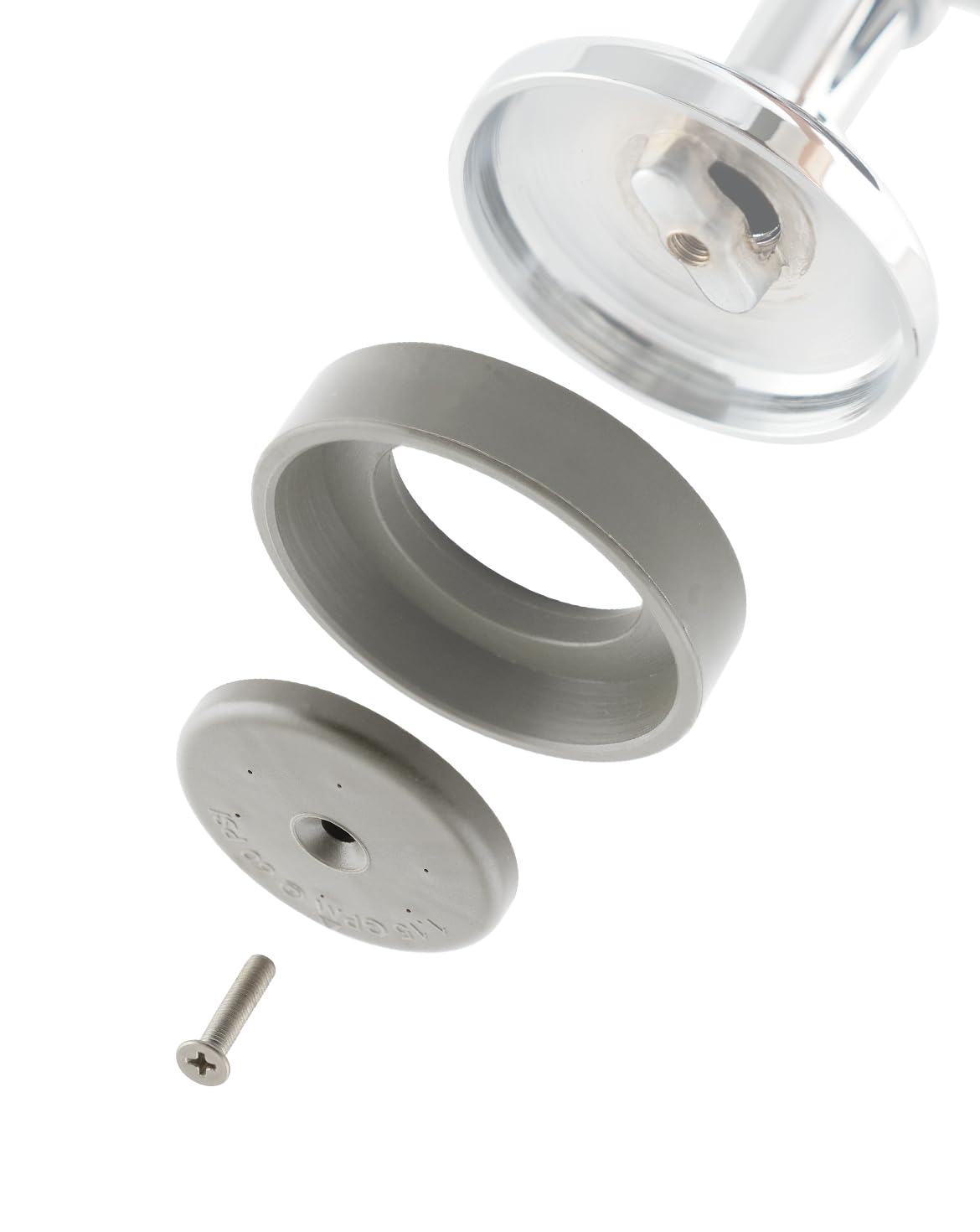 Phivan Pre-Rinse Spray Valve Repair Kit 1.15 GPM Spray Face Bumper and Screw Repair Part for All Commercial Sink Kitchen Faucet Dish Sprayer (Gray)