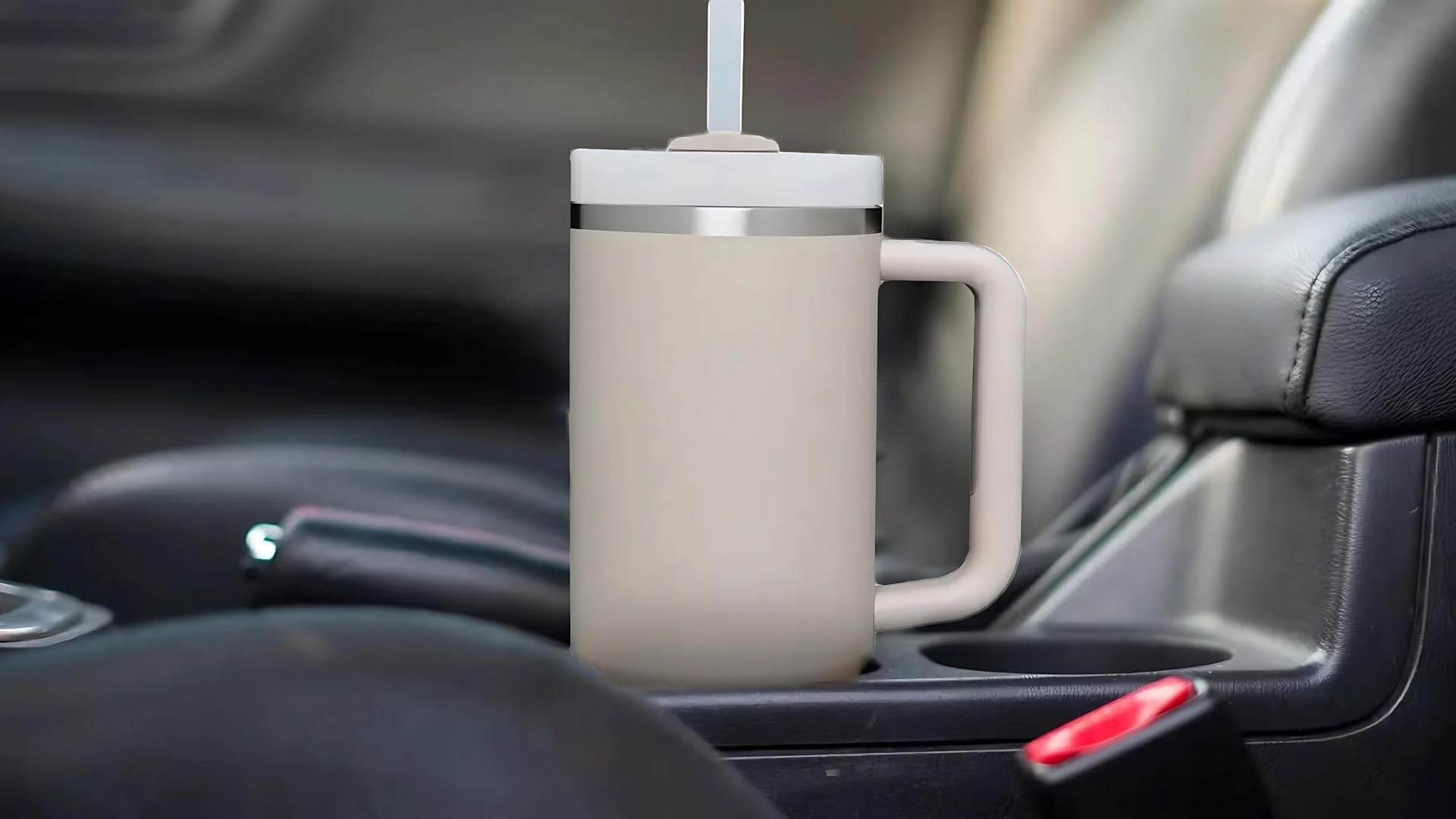 Insulated 40 oz Tumbler with Handle and Straw - Double-Walled Stainless Steel, BPA-Free, Excellent Temperature Retention, Leak-Proof Design