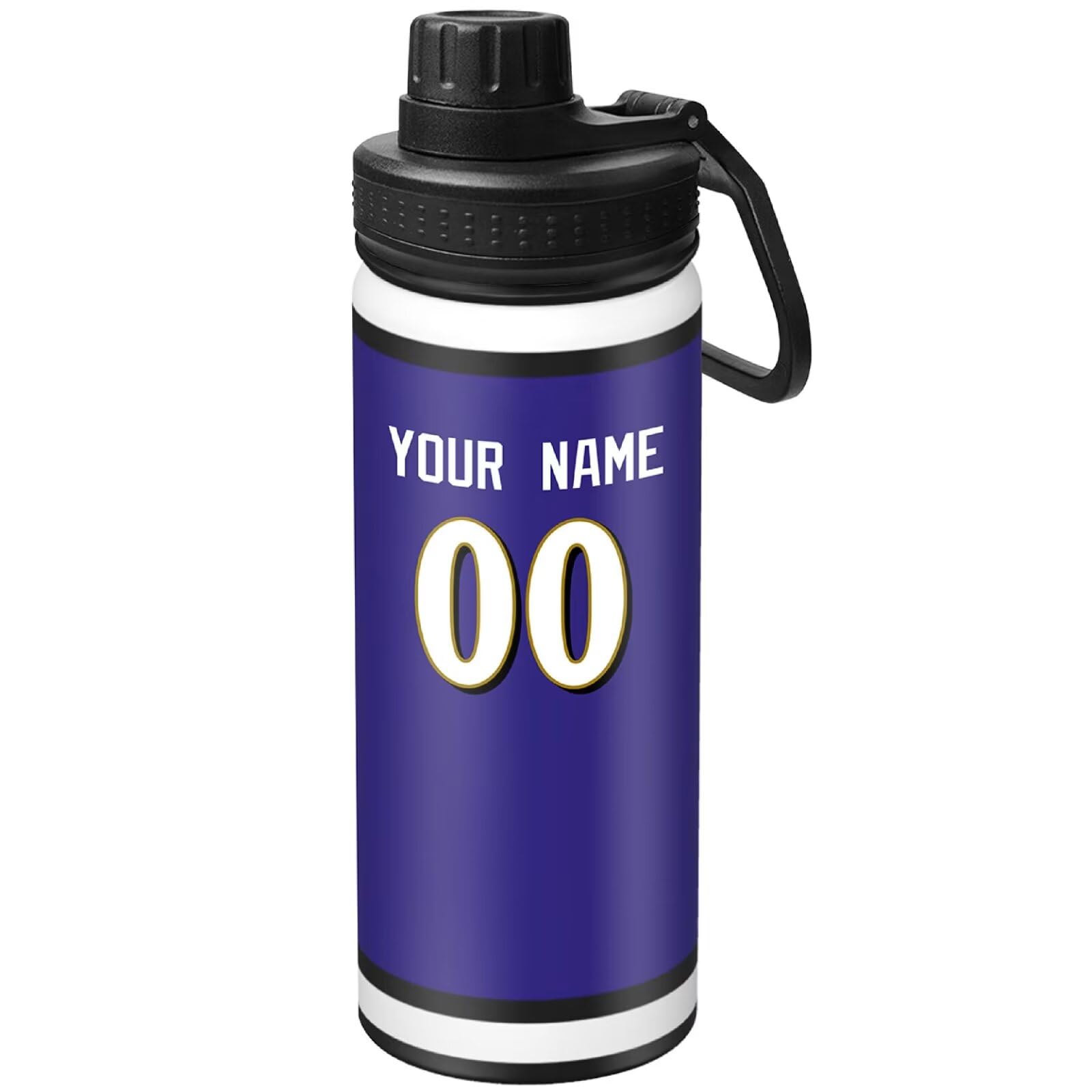 ANTKING Baltimore Tumbler Travel Mug Coffee Cup Custom Name Number Gifts for Men Women Youth