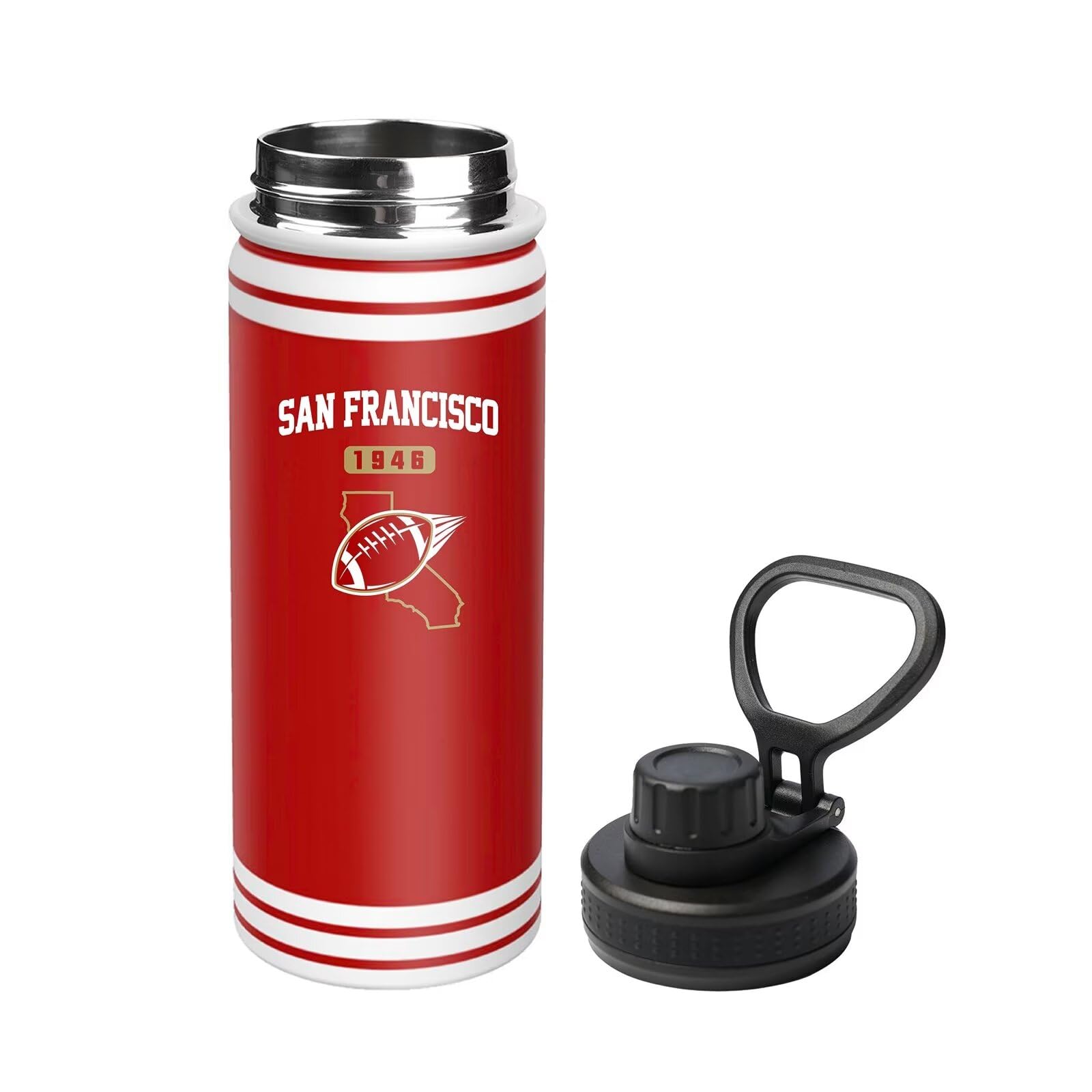 ANTKING San Francisco Tumbler Travel Mug Coffee Cup Custom Name Number Gifts for Men Women Youth