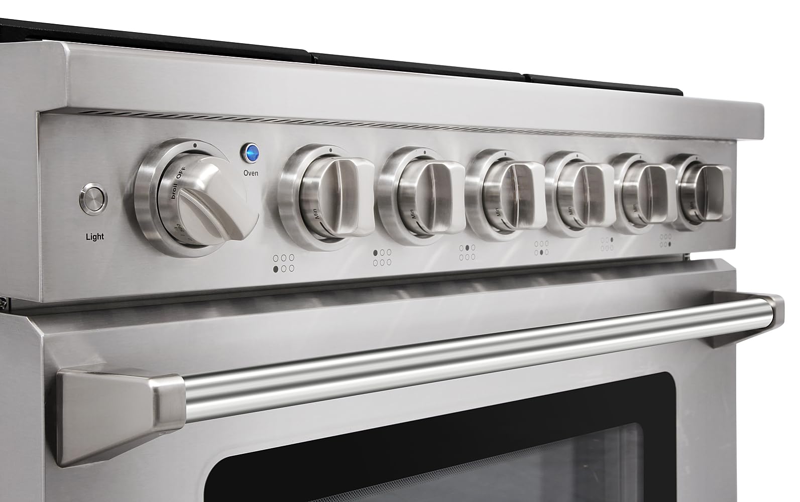 KOSTCH 36 inch Professional Freestanding Pro-Style Propane Gas Range with 6 Burners, 6.0 cu.ft. Oven Capacity, in Stainless Steel - KOS-36RG03MLP (Stainless Steel)