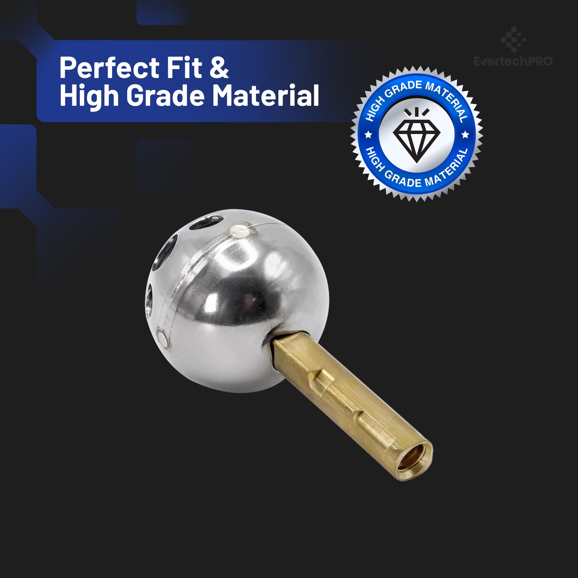 PLBDA02 EvertechPRO fits Delta Faucet Repair Kit Stainless Steel Ball, Tooling Replacement Cam, White Slot Hole and Black Parts, Allen Key, 4 Pcs Seal Kits, 4 Springs, fits Delta