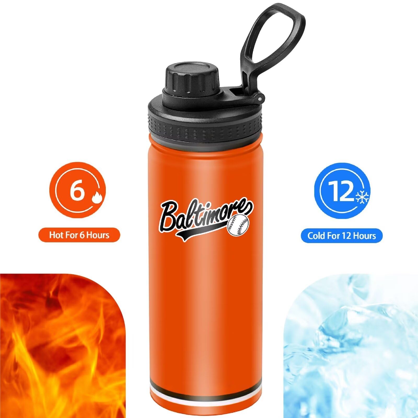 ANTKING Baltimore Tumbler Travel Mug Coffee Cup Custom Name Number for Men Women Youth Gifts