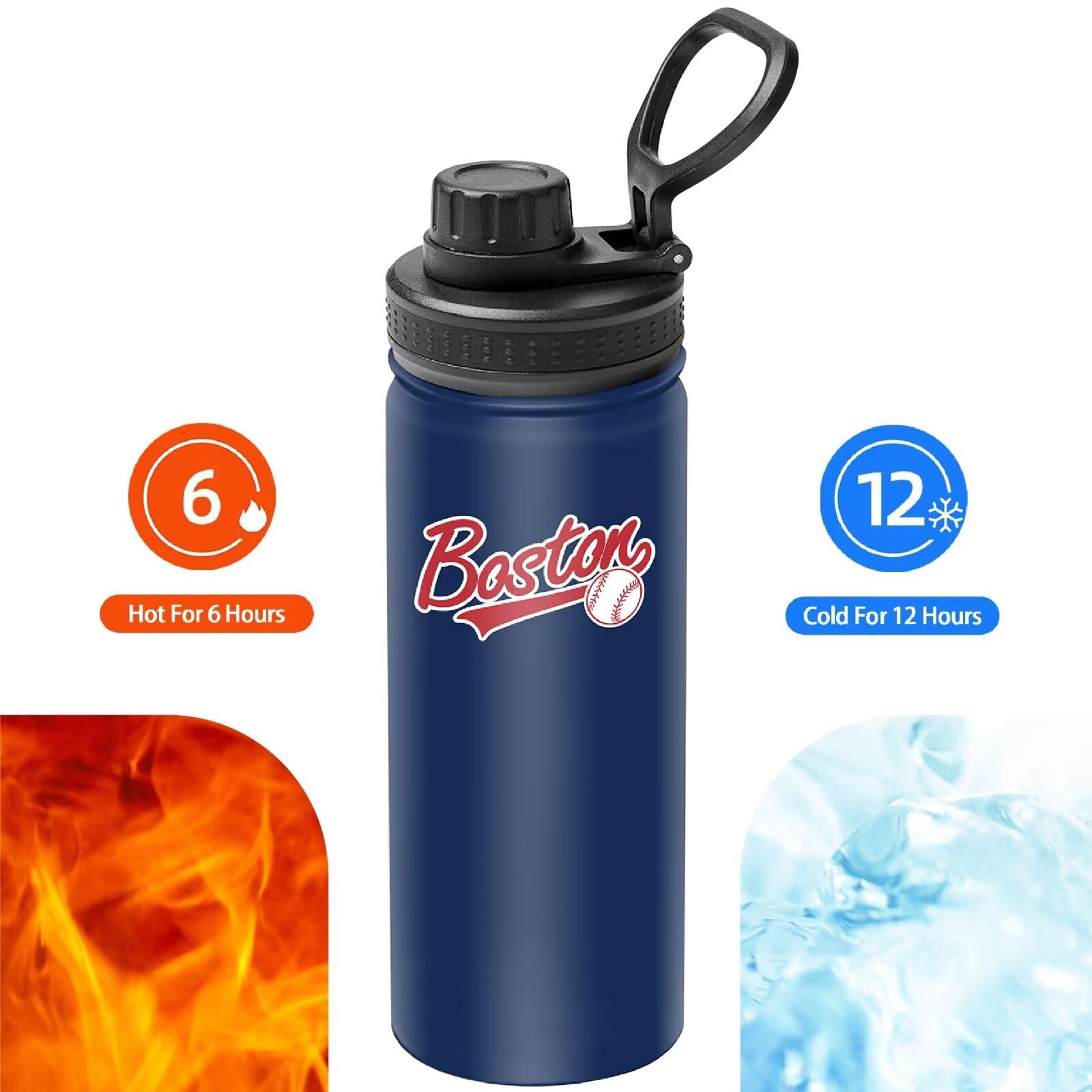 ANTKING Boston Tumbler Travel Mug Coffee Cup Custom Name Number for Men Women Youth Gifts