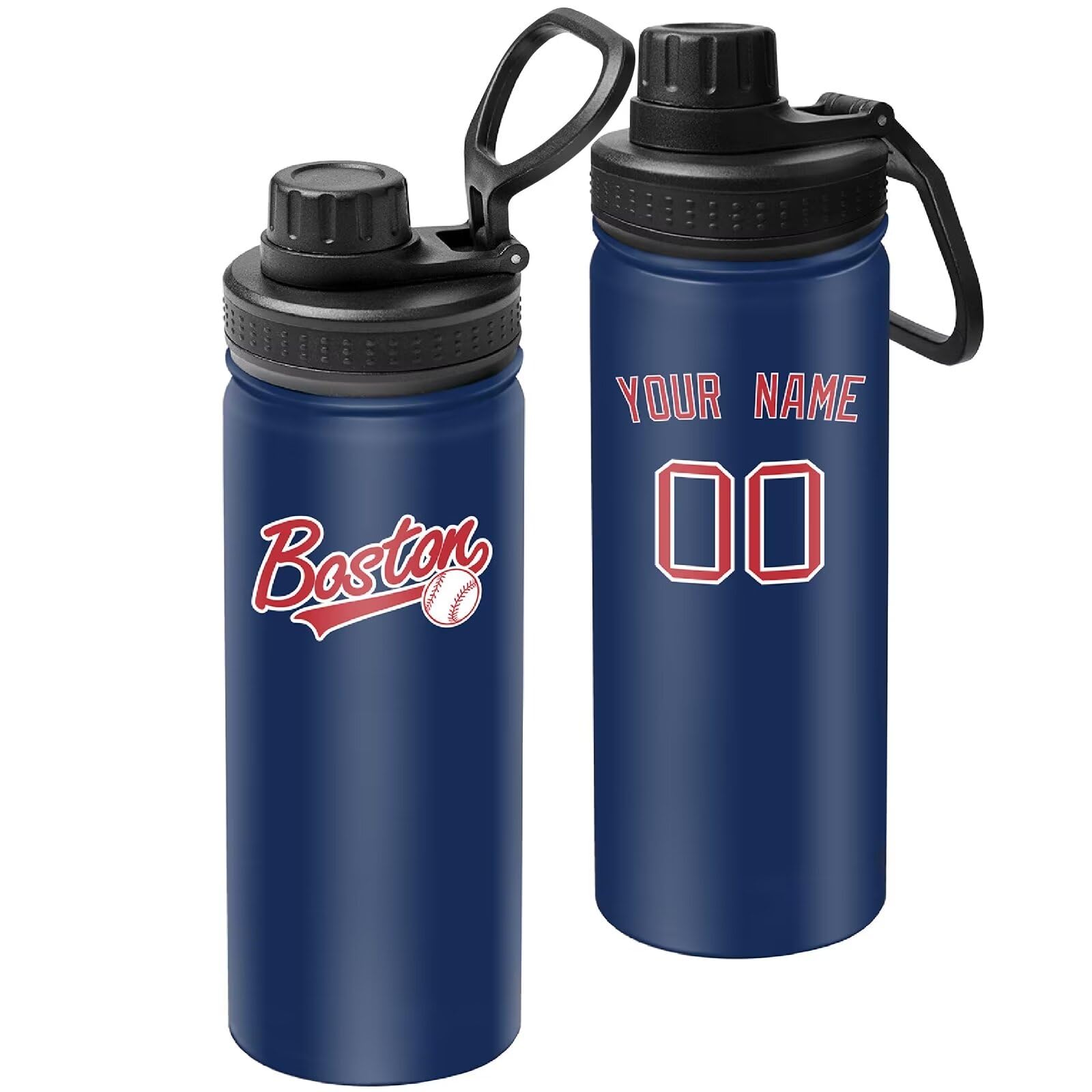 ANTKING Boston Tumbler Travel Mug Coffee Cup Custom Name Number for Men Women Youth Gifts