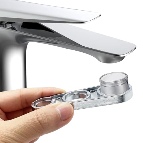 Saipe 2pcs Faucet Aerator Removal Wrench Tool, Multi-Use Faucet Aerator Key 6 Sizes 16/18/20/22/24/28mm Sink Aerator Wrenches for Kitchen Bathroom Faucet Parts