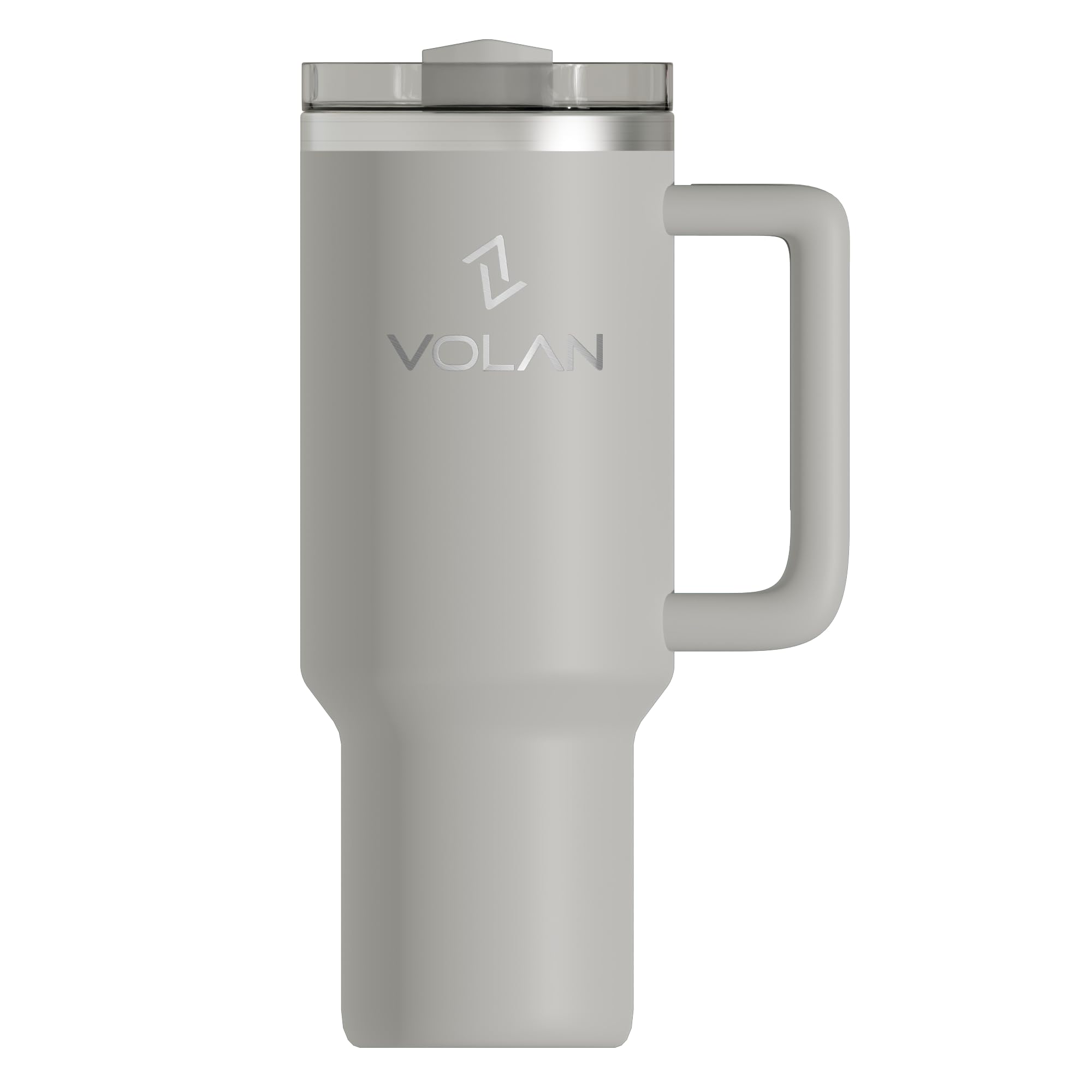 2nd Generation 40 oz Tumbler with Handle and Straw Insulated Tumblers Cups with Lids Straws Double Wall Vacuum Thermos cup 304 Stainless Steel Travel Mug Gifts for Men Women Him Her (Fog)
