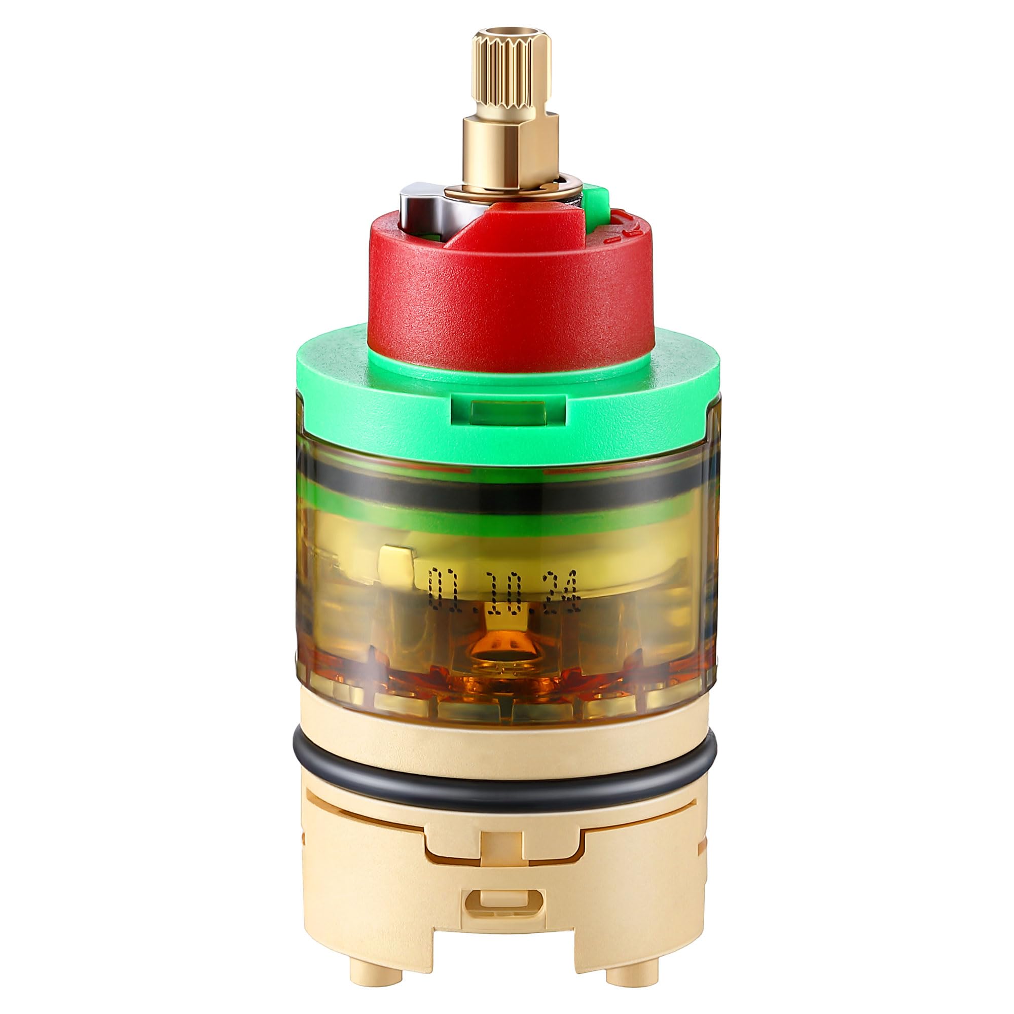 Dreyoo Control Cartridge and Pressure Balance Valve Replacement for 95-152/95-154, Compatible with Gerber Safetemp II Single Handled Tub and Shower Valves, Faucet Cartridge, 2 Parts