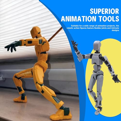 MerryXD 6 Pack Assembly Completed T13 Action Figure,Dummy Nova Titan Lucky 13 Action Figure 3D Printed Multi-Jointed Movable Toy