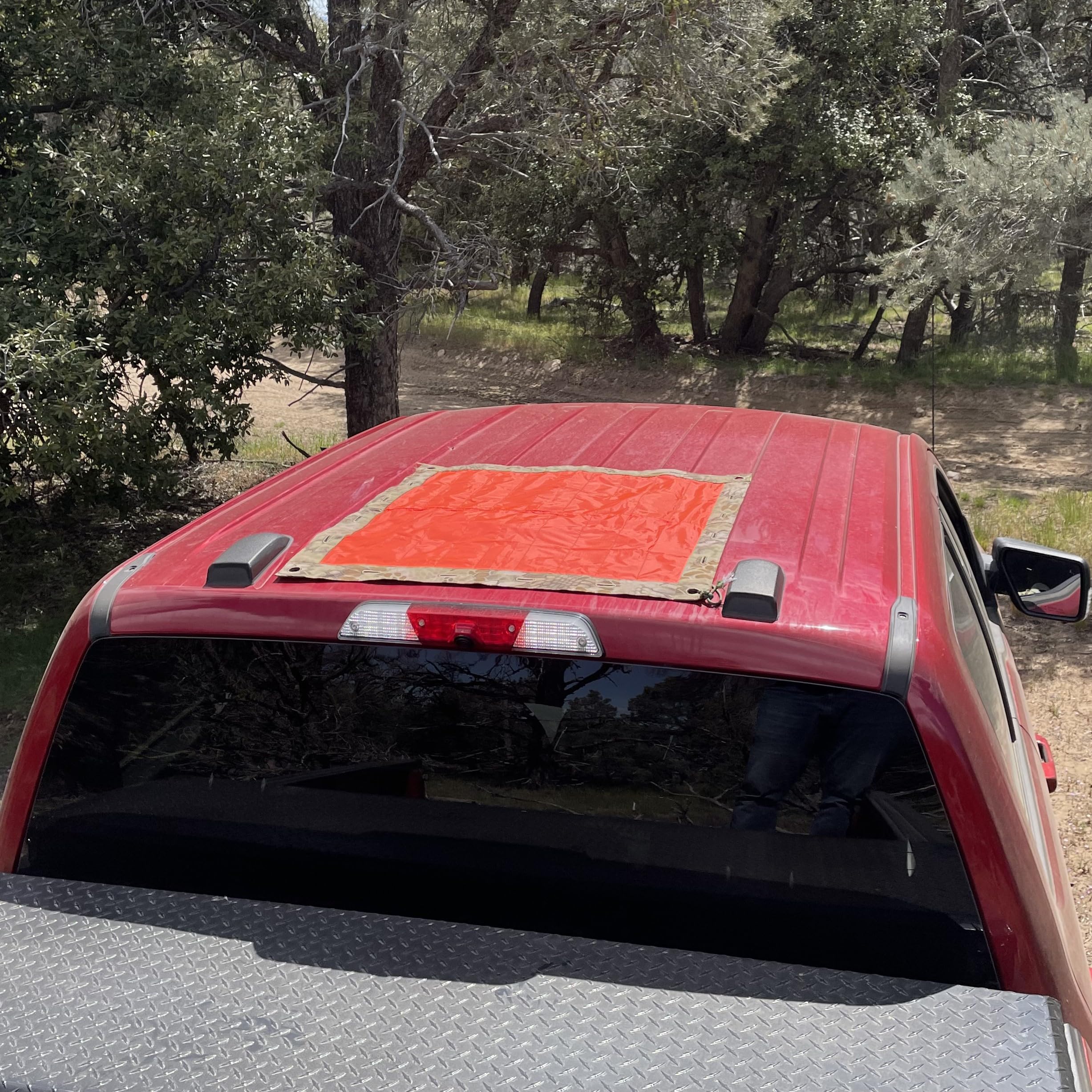 One Sabre Multipurpose Air Panel (MAP) - Signal Panel, Ground Marker, 100% Ripstop, Pack Cover, Sack, (MC Tan)