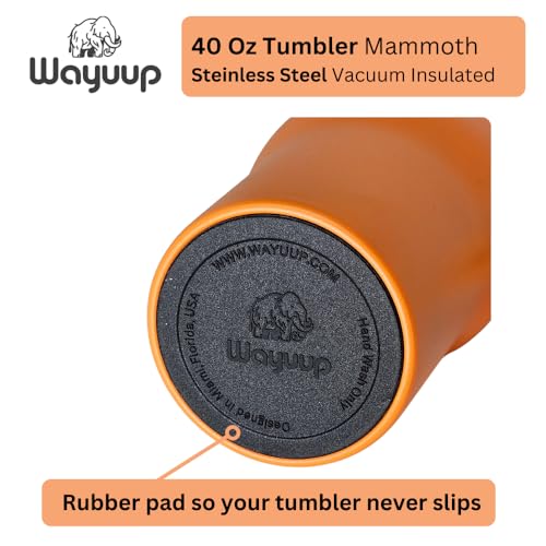 Wayuup 40 oz Tumbler with Handle and Straw Lid, Stainless Steel Vacuum Insulated Double Wall Water Bottle Leak-proof, Non Slip more than 24 Hrs or Hot for 6 Hrs (Tigger), WPM40