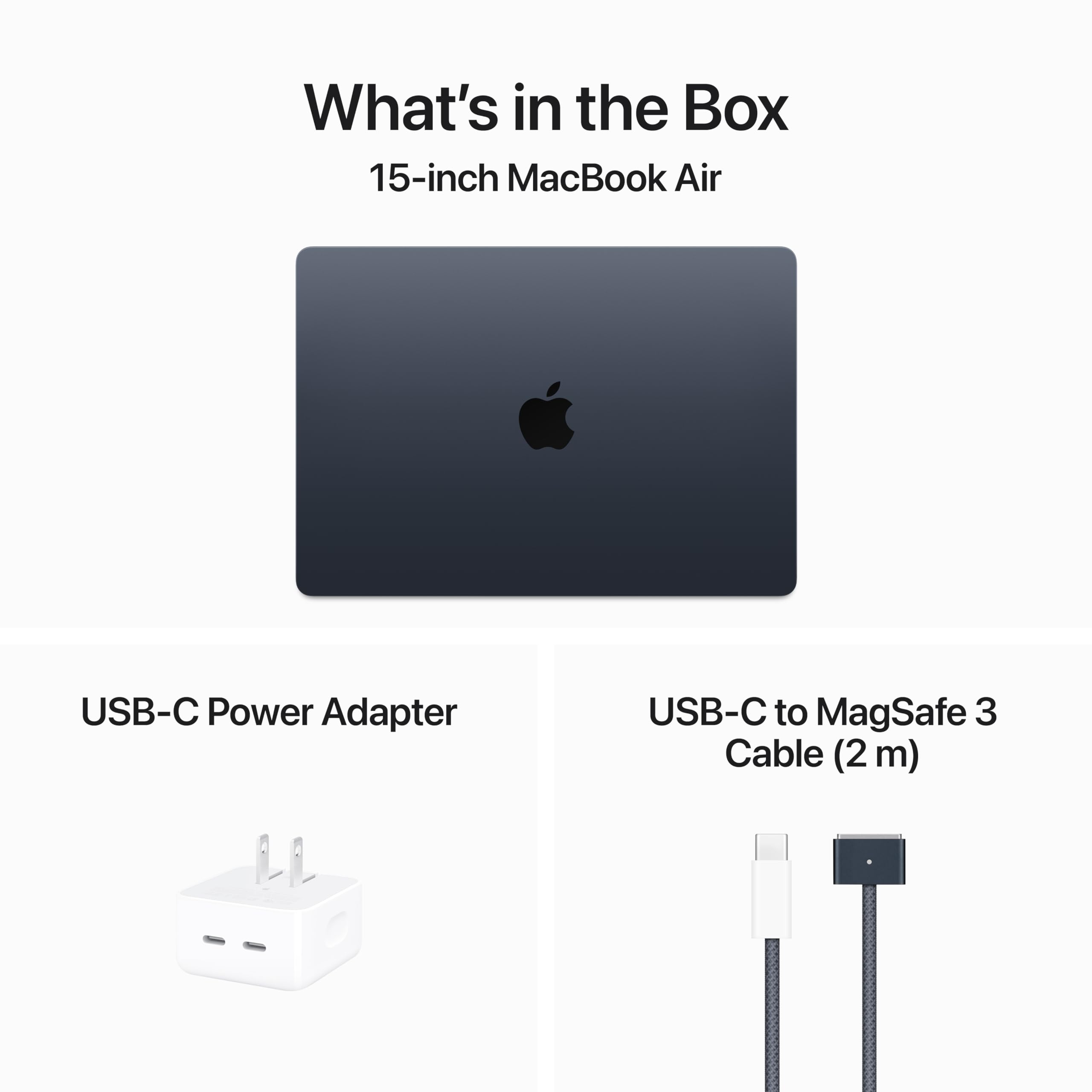 2024 Apple MacBook Air with Apple M3 Chip (15-Inch, 8GB RAM, 256GB SSD Storage) (QWERTY English) Midnight (Renewed)