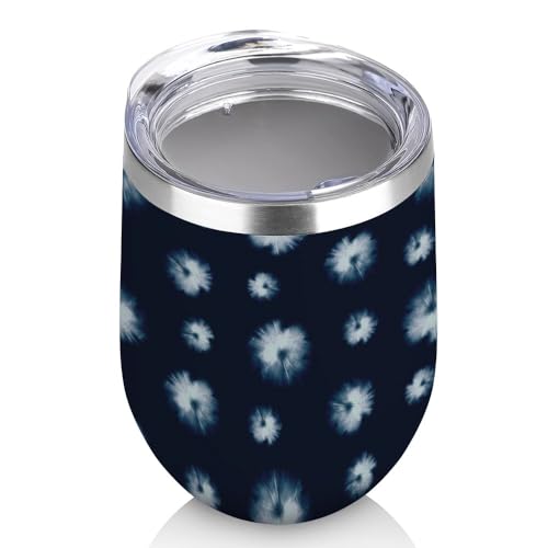 silichee 20 Oz Stainless Steel Tumbler with Lid Tie Dye Shibori Print Insulated Tumblers Vacuum Coffee Mugs for Hot and Cold Drinks,Coffee,Wine