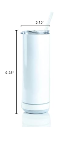 Hogg 20oz Sublimatable Wireless Speaker Tumbler 2.0 DIY, Customizable, Add Logo, Vinyl, Alcohol Ink, or Glitter & Epoxy To Any Cup