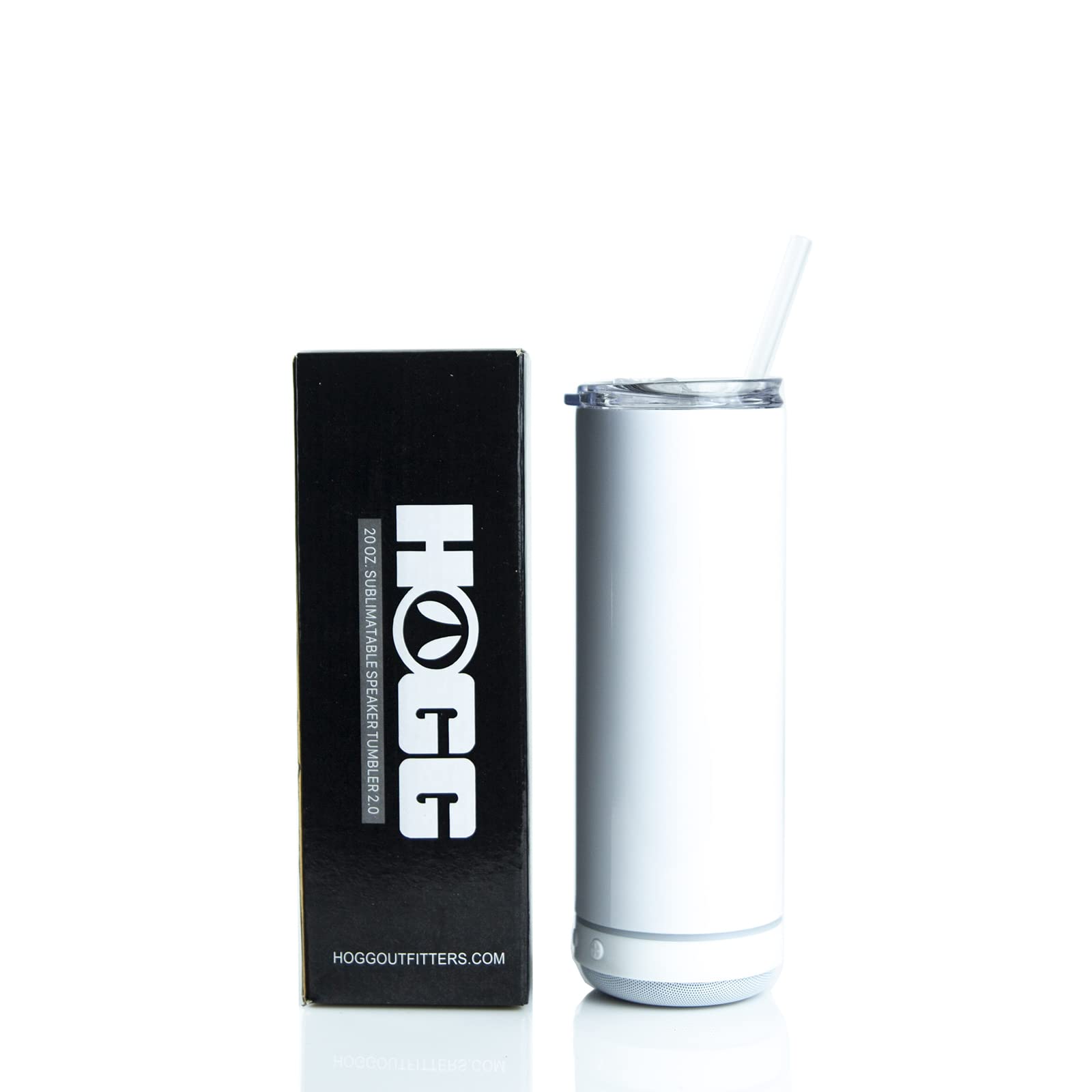 Hogg 20oz Sublimatable Wireless Speaker Tumbler 2.0 DIY, Customizable, Add Logo, Vinyl, Alcohol Ink, or Glitter & Epoxy To Any Cup