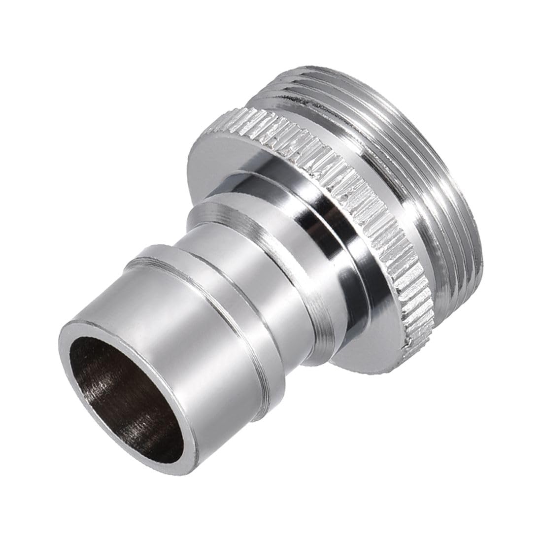 Silver Faucet Adapter,Faucet Adapter for Portable Washer,Dishwasher Snap Adapter Connection,5/16-27 Male or 55/64-27 Female,Brass Chrome,Faucet Parts,Faucet Aerators