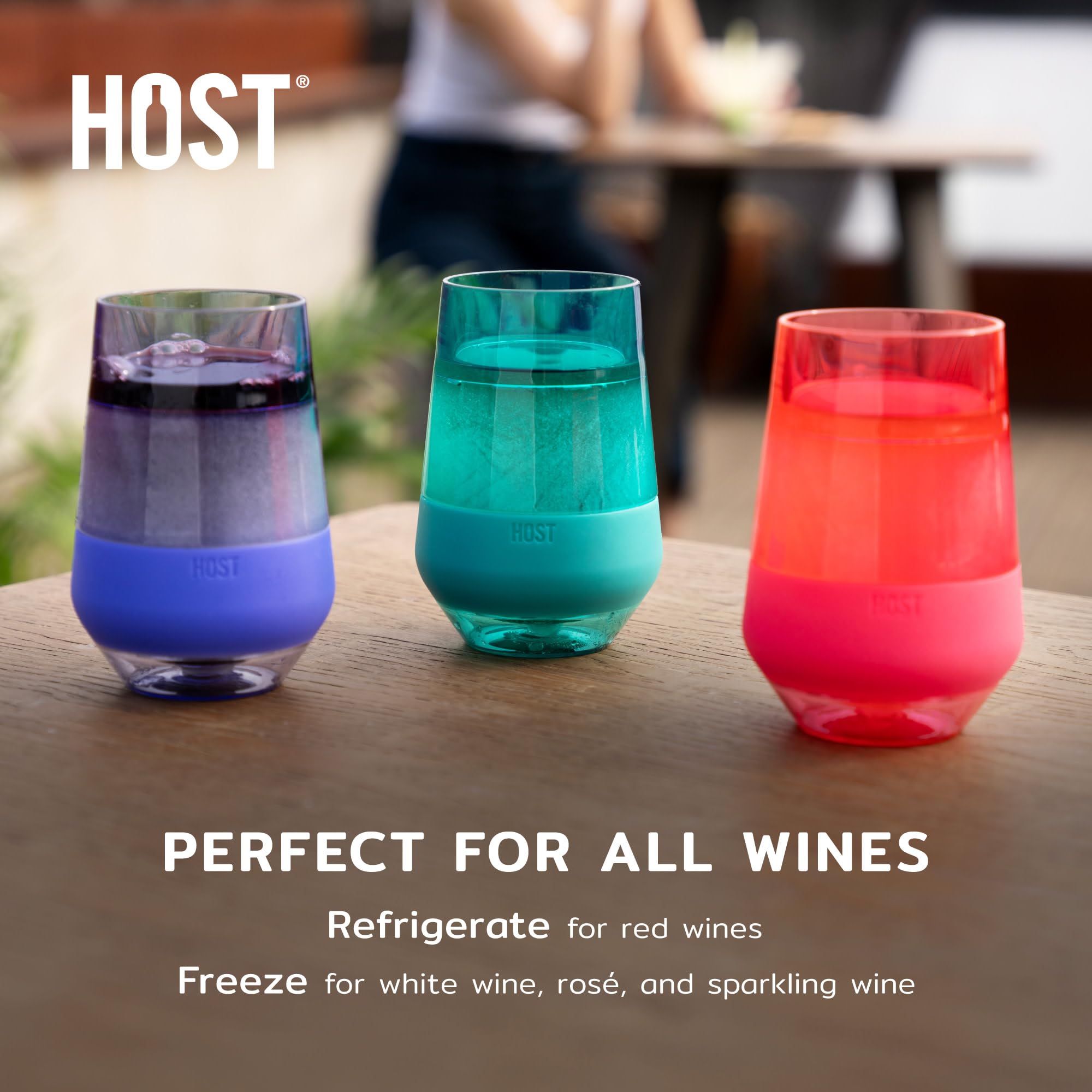 Host Freeze XL Cooling Cup in Double Walled Insulated Freezable Drink Chilling Tumbler with Freezing Gel, 12 Ounces, Pink Camo Set of 2
