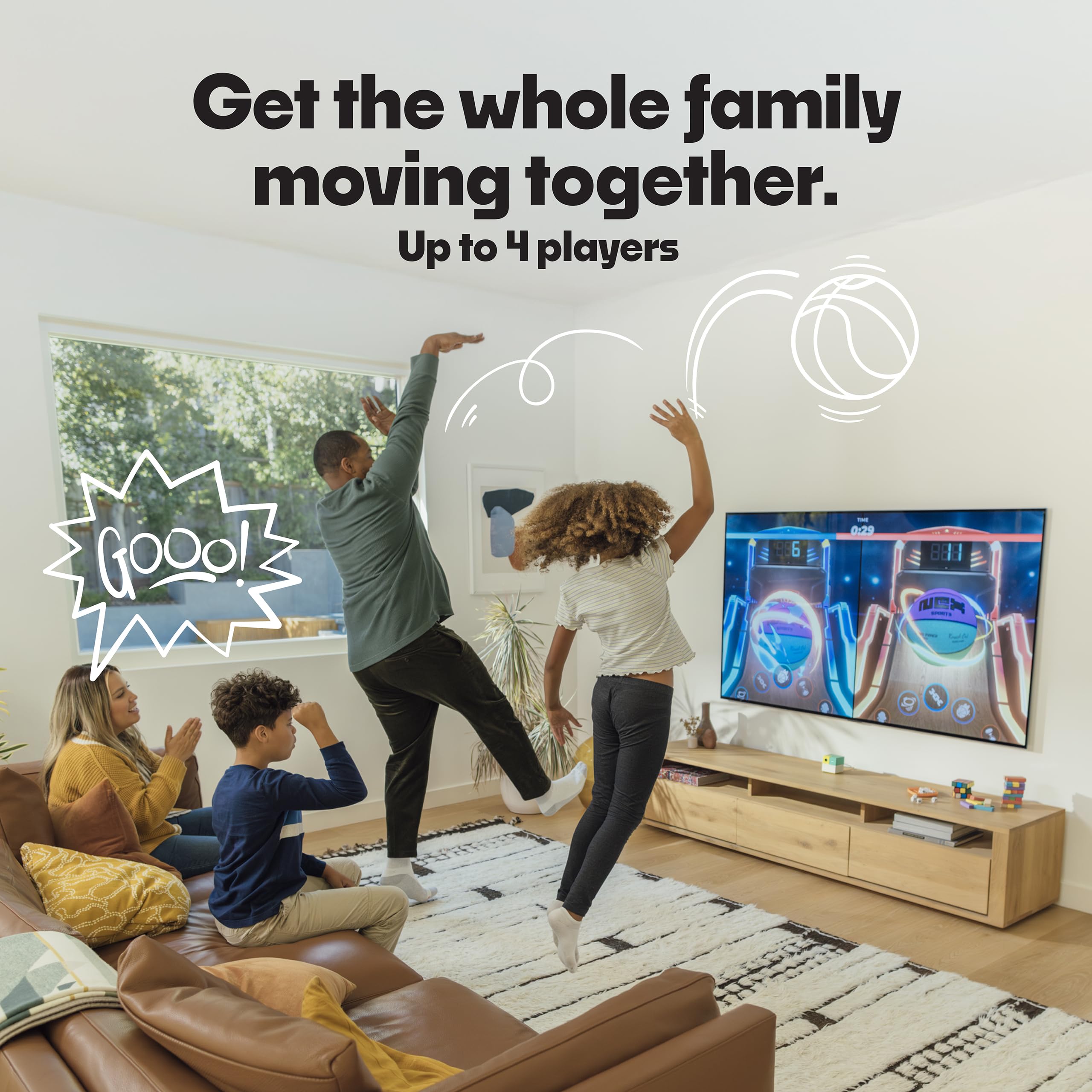 Nex Playground - The Active Play System for Kids & Families where Indoor Physical Activity Meets Interactive Family Fun and Is Great for Gaming Nights, Parties and Playdates
