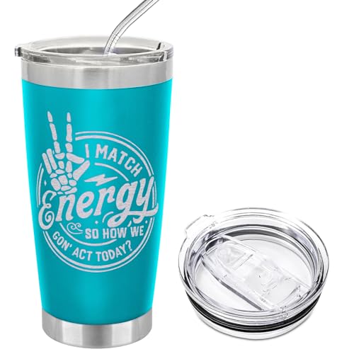 Generic Funny gifts for women/Men-match energy tumbler-Birthday Gifts for Women/Men Funny, Witty & Sarcastic Travel Coffee Mug W/Slider Lid-Cheer up somebody’s day gift-Engraved 20oz Tumbler/Cayann
