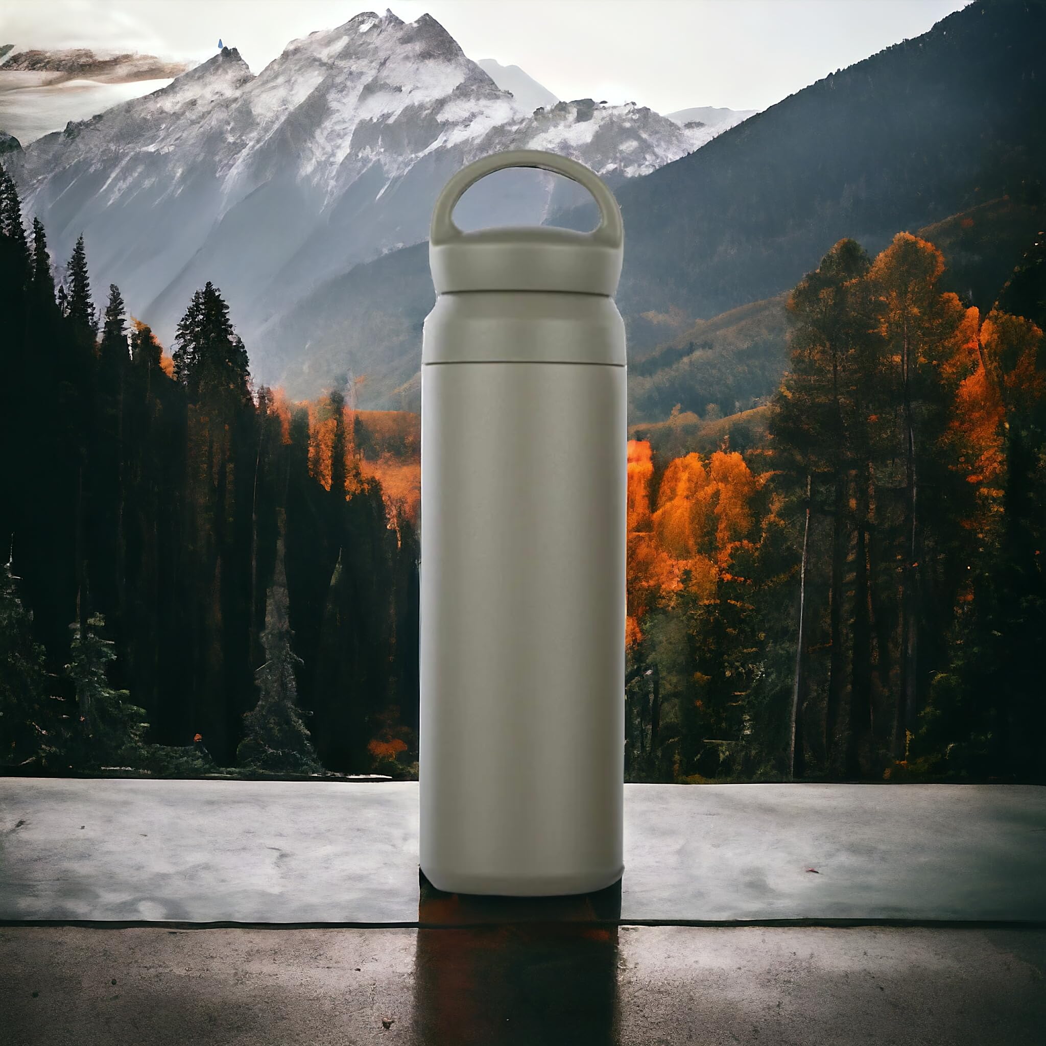 Generic Japanese Style Travel Tumbler Vacuum Insulated Thermos (Olive Green) 450 ML (15.2 oz)