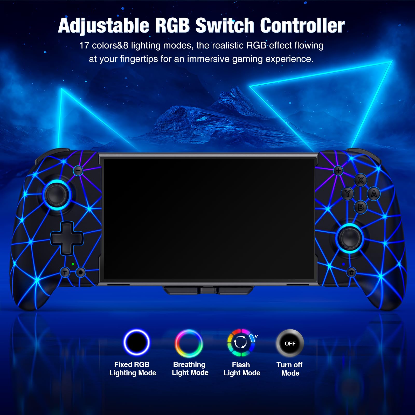 Spican Switch Controllers for Nintendo Switch/Switch OLED Controller, Switch Wireless Pro Controller One-Piece Joypad, Full-Size Ergonomic Handheld Mode Controller Gamepads Standard Controllers