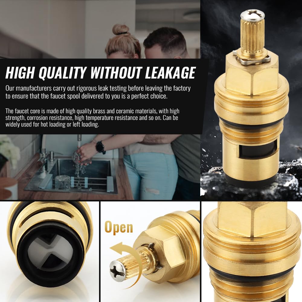 Kitchen Faucet Cartridge for Grohe 45882000 Cartridge Replacement Part, Hot Flow Left Side Installation Suitable for Shower Bathroom Faucet Stem Replacement (45882000 1pcs)